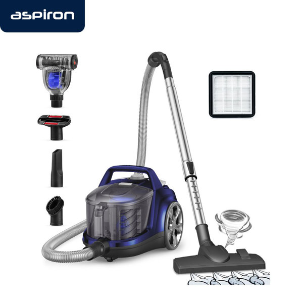Paris-Rhône Upgraded 1200w Bagless Canister Vacuum Cleaner, Auto Cord ...