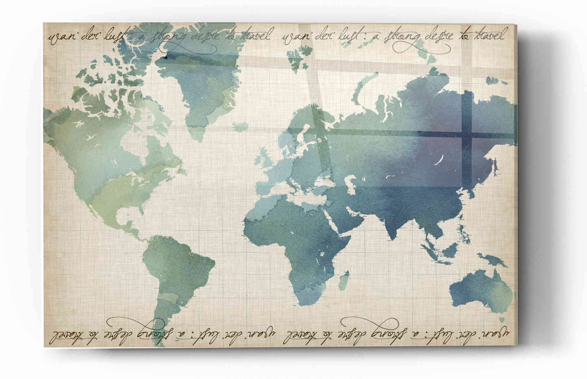 17 Stories Watercolor World Map Watercolor World Map by Grace Popp ...