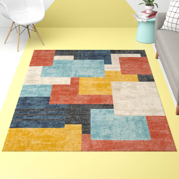 Wade Logan® Dimond Performance Beige/Green Rug & Reviews | Wayfair