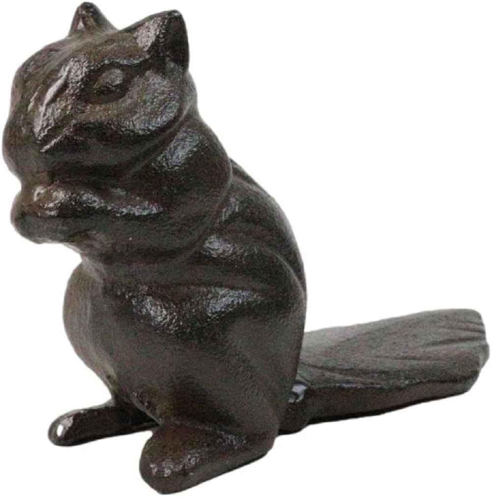 Ophelia & Co. Rustic Cast Iron Standing Chipmunk Squirrel With Long ...