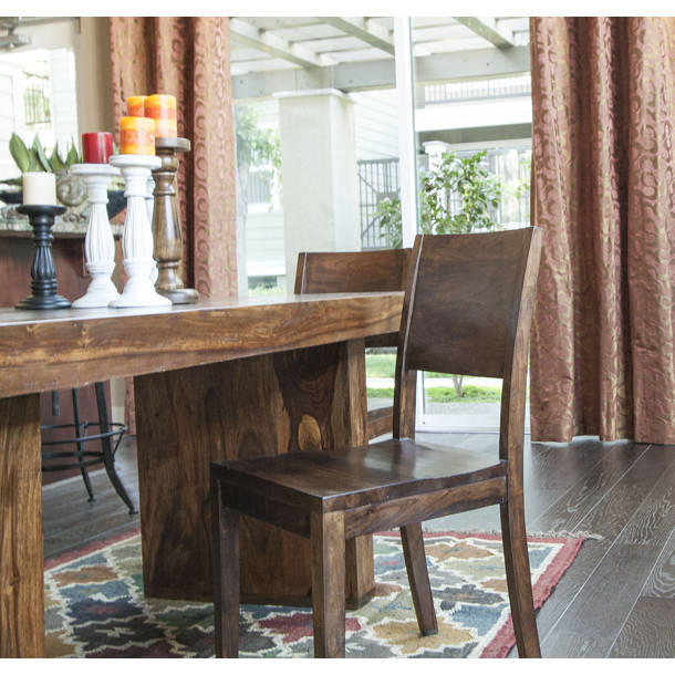 Millwood Pines Entrada Solid Wood Dining Table & Reviews | Wayfair