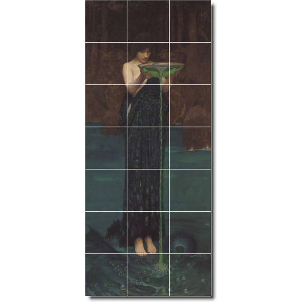 Picture-Tiles.com 32" x 32" Ceramic Painting Decorative Mural Tile 8" x ...