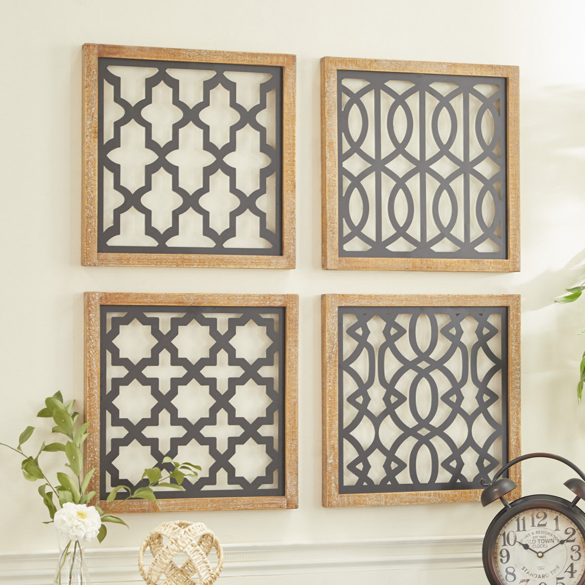 One Allium Way® Farmhouse Abstract Wall Decor on Solid Wood - Wayfair ...