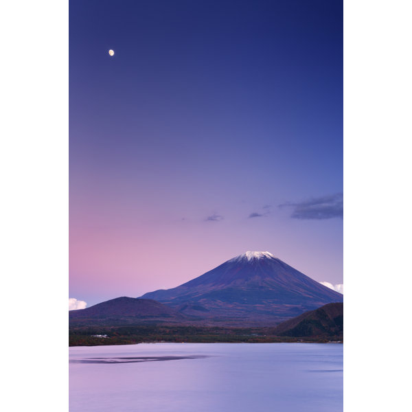 Alpen Home Moon Over Mount Fuji - Wrapped Canvas Art Prints | Wayfair.co.uk