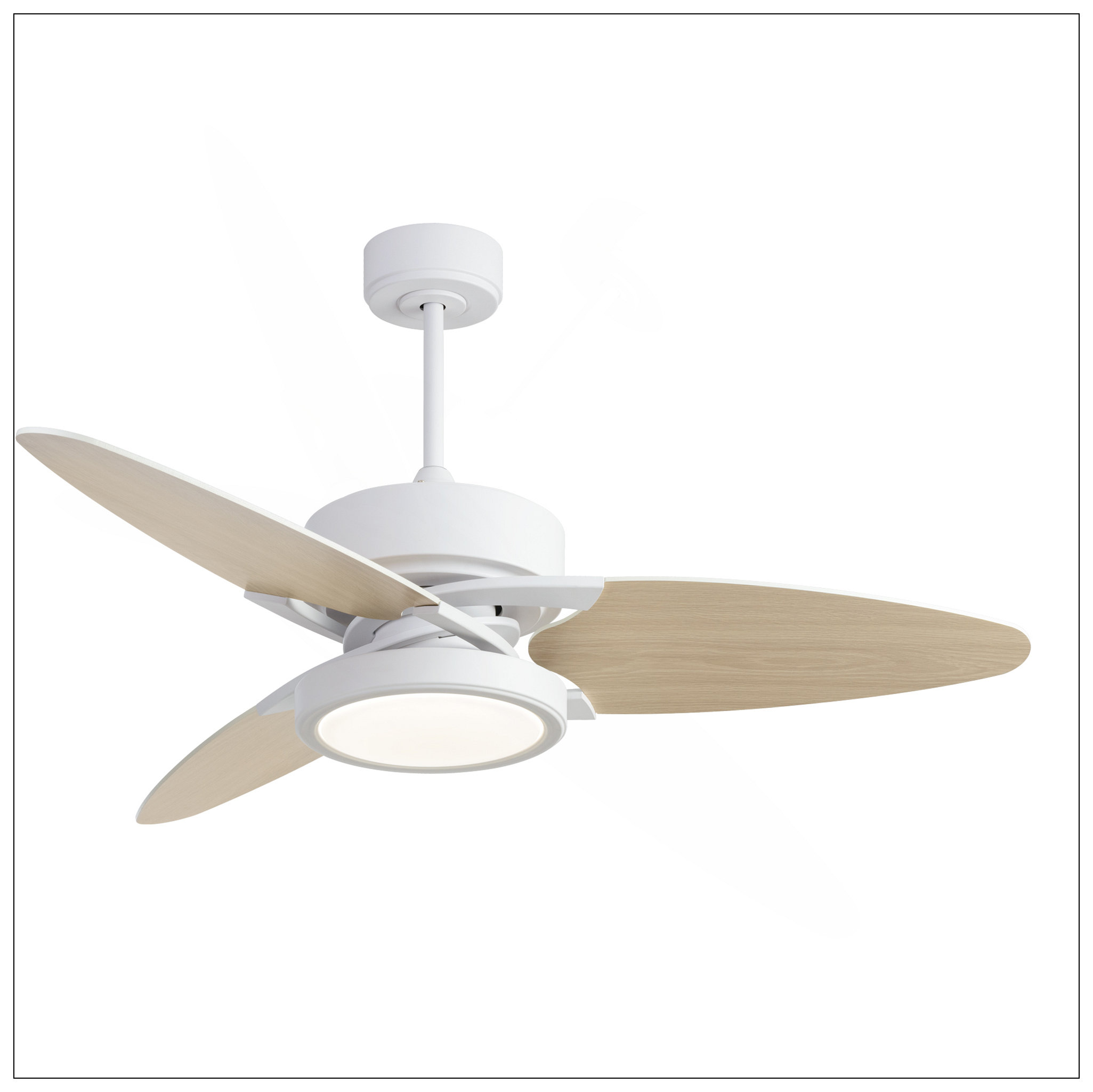 Orren Ellis Light Pro In. LED Indoor Smart Ceiling Fan With Remote ...