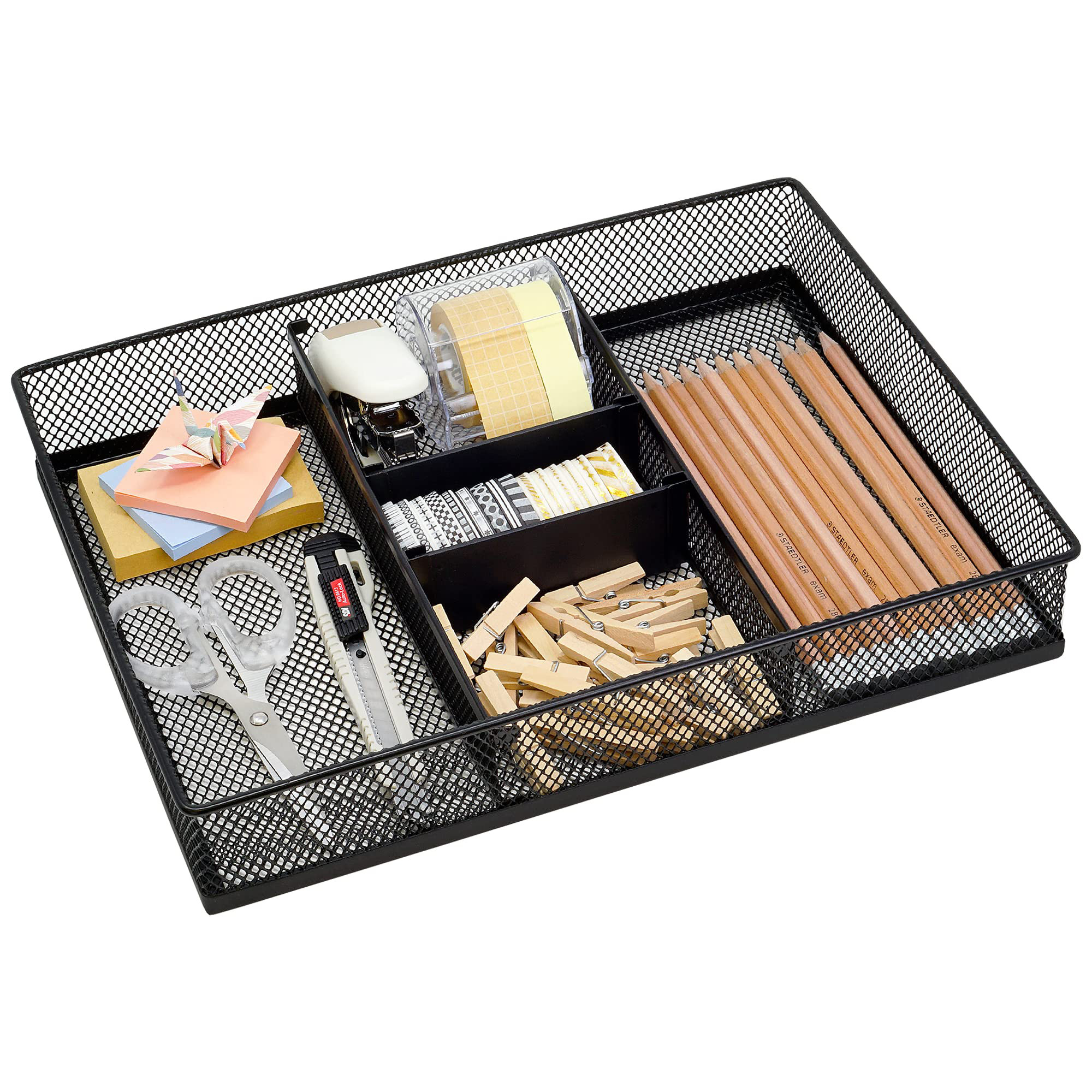 Rebrilliant Moraine Mesh 3 Slot Desk Organizer | Wayfair