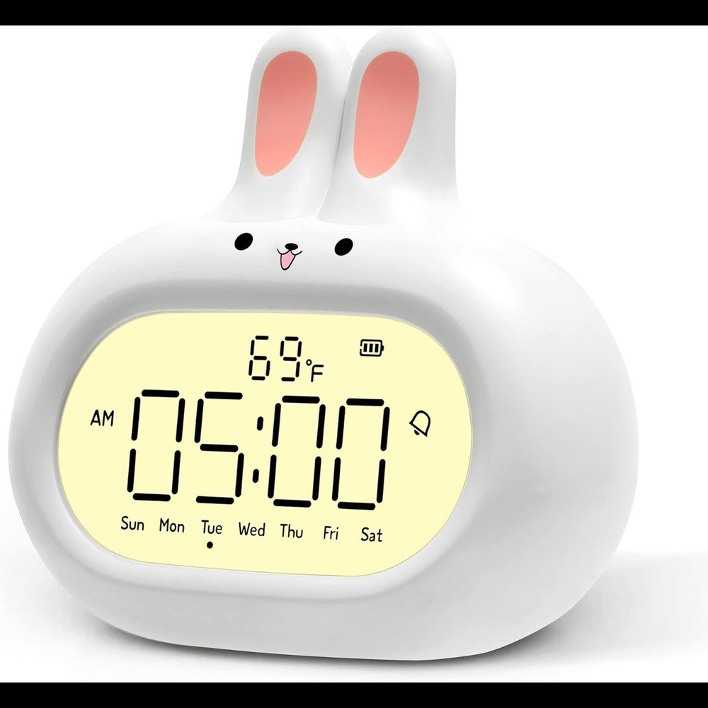 Ivy Bronx Digital Plastic / Acrylic Electric Tabletop Clock with Alarm ...