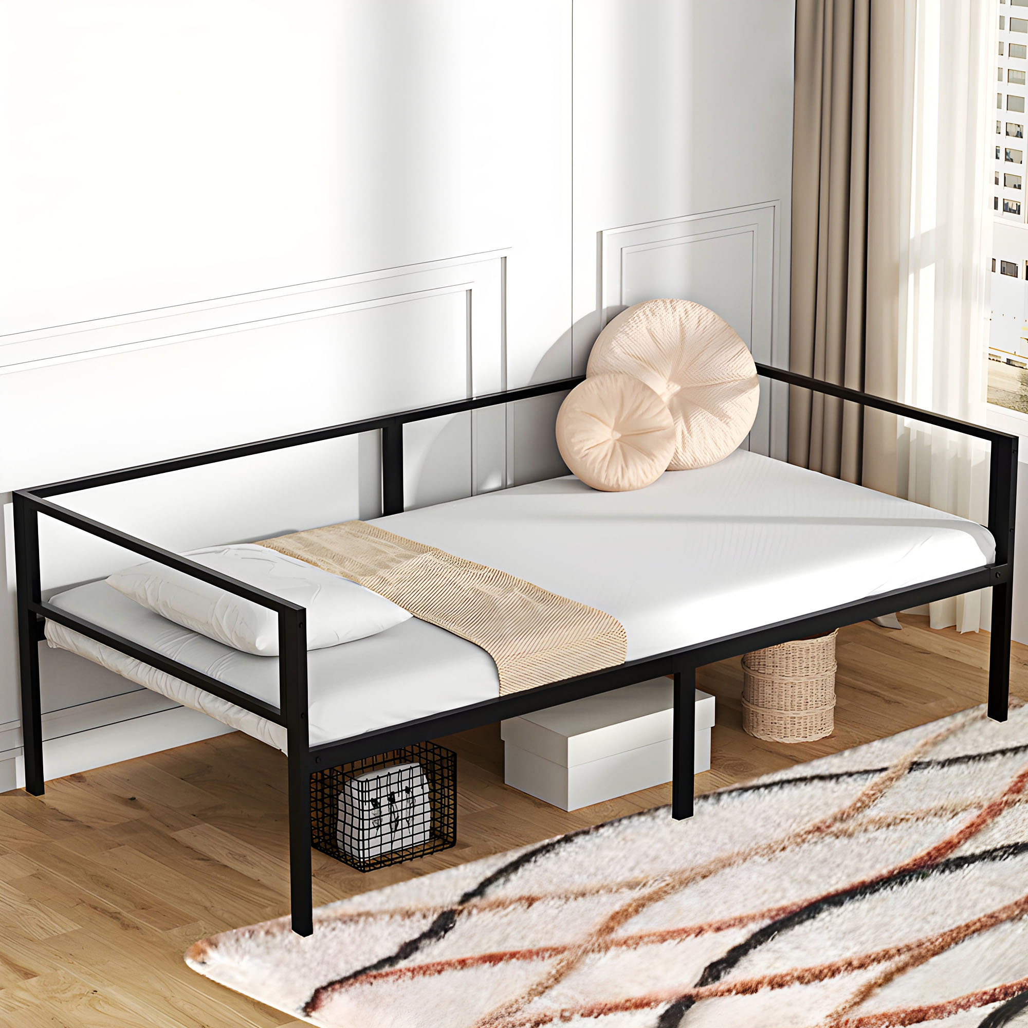 Ebern Designs Bratten Metal Daybed | Wayfair