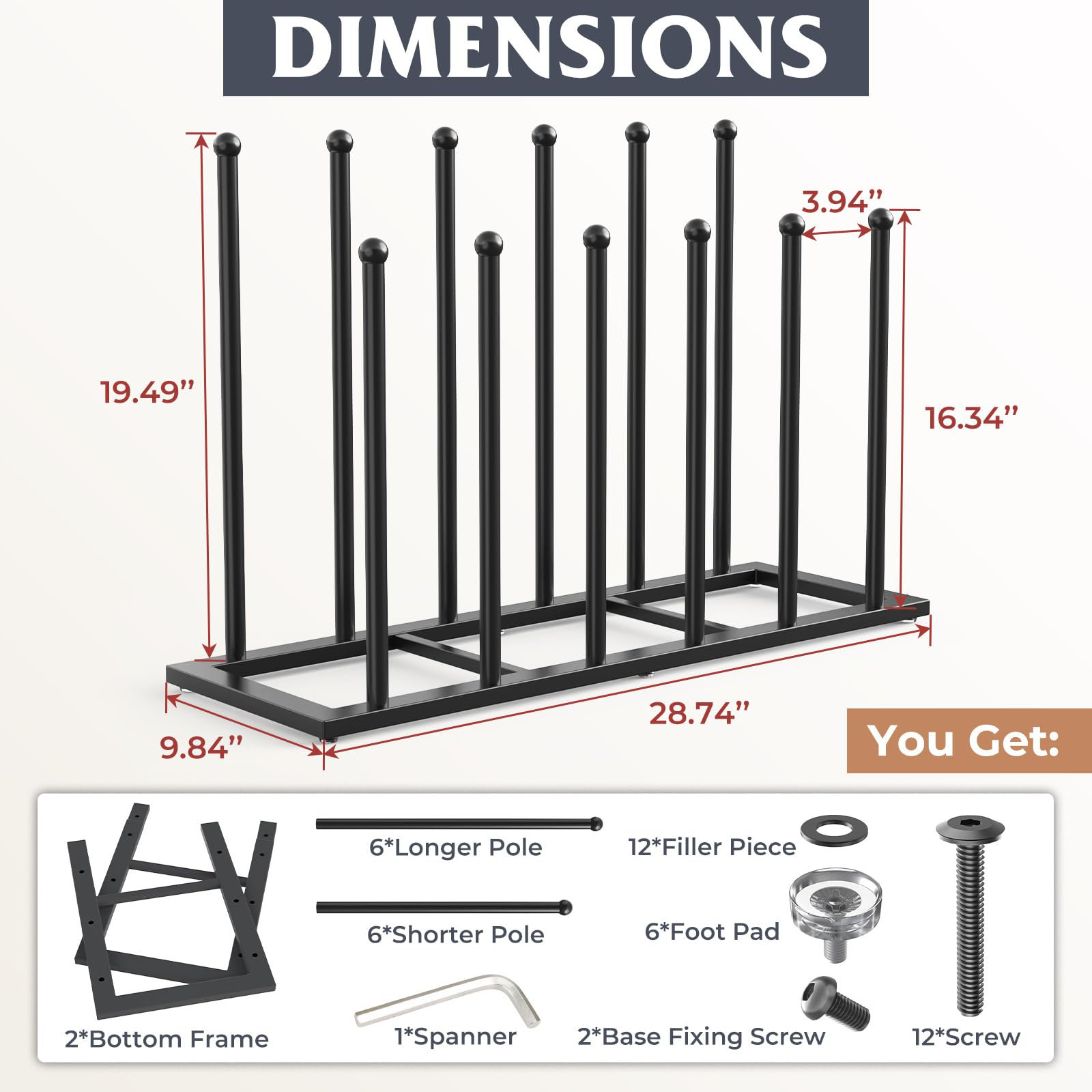 Ophelia & Co. Boot Rack, 19.5 Inches Boot Rack Organizer Tall Boots ...