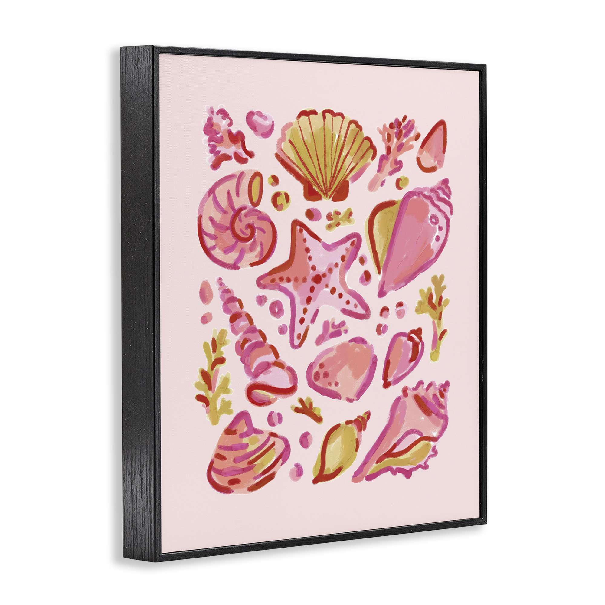 Dakota Fields Pink Sea Life Collection Giclee Art by Nina Muis Surface ...