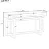 Latitude Run® Ustyle Console Table With 3 Drawers, Extra Long For ...