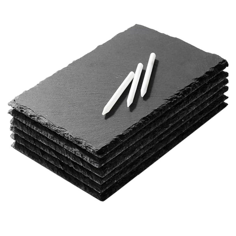 Ophelia & Co. 6 - Pack Mini Slate Cheese Boards | Wayfair