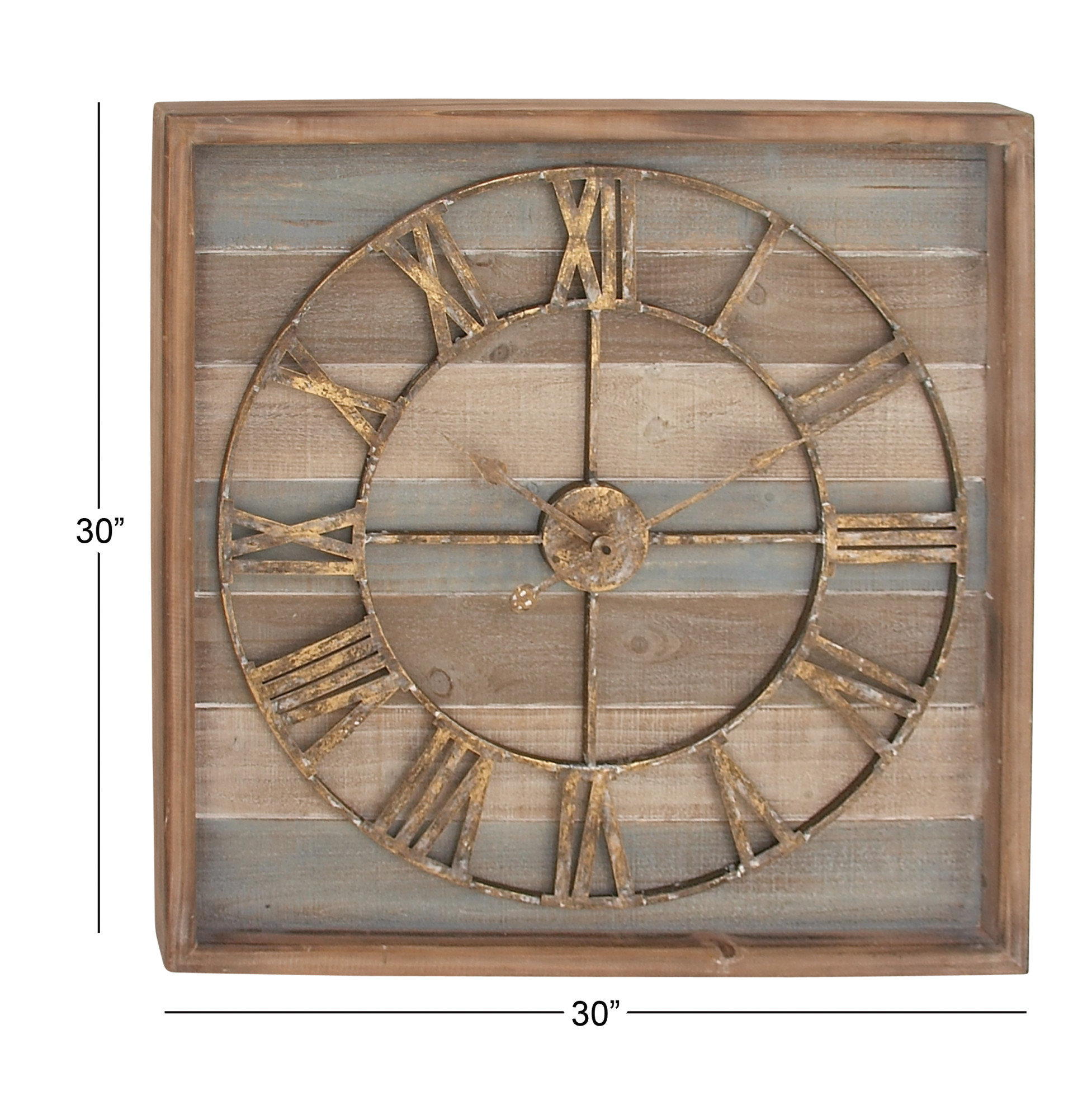 Gracie Oaks Oversized Nykeshia Wall Clock & Reviews | Wayfair