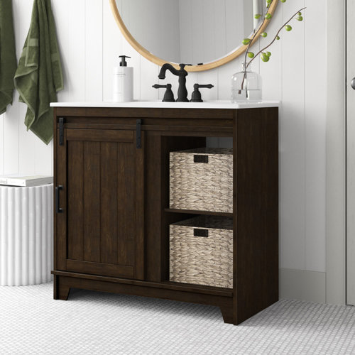 36 Inch Brown Bathroom Vanities You'll Love | Wayfair