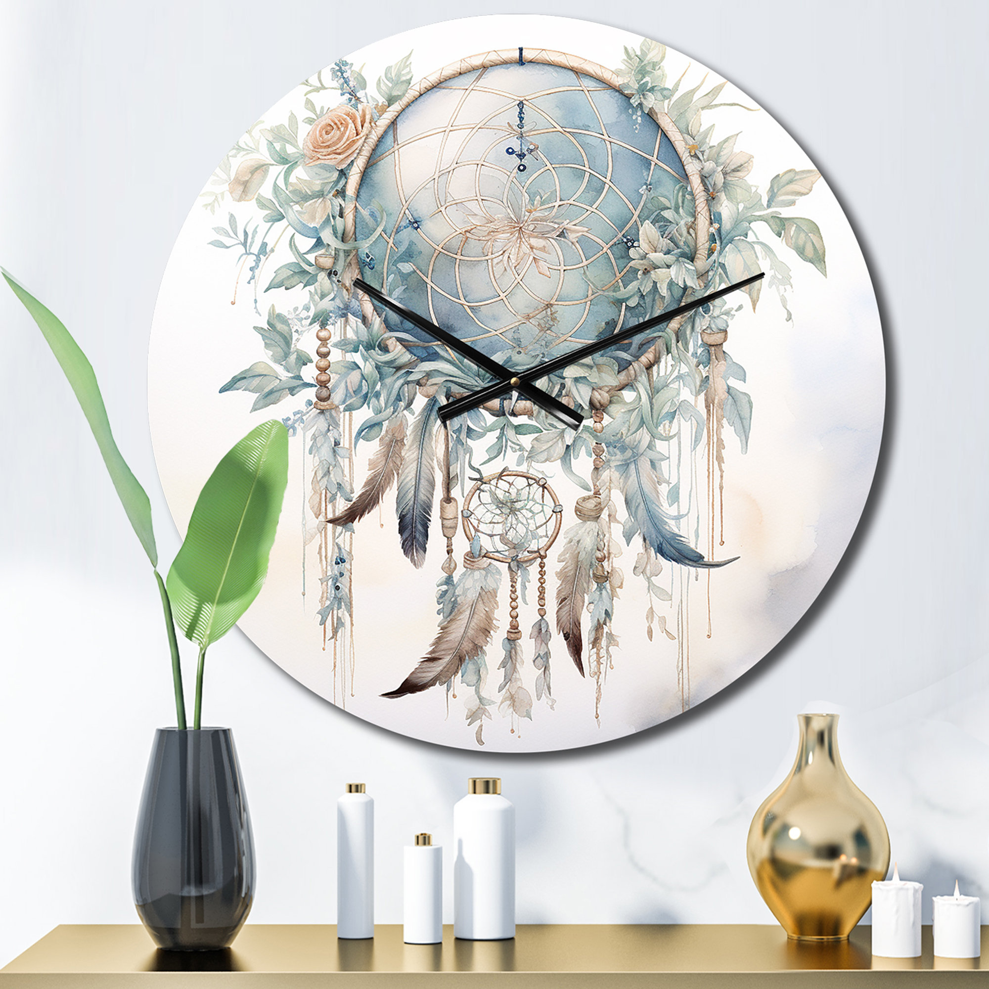 East Urban Home Teal Dream Catcher Ethereal Weavings - Landscapes Wall ...