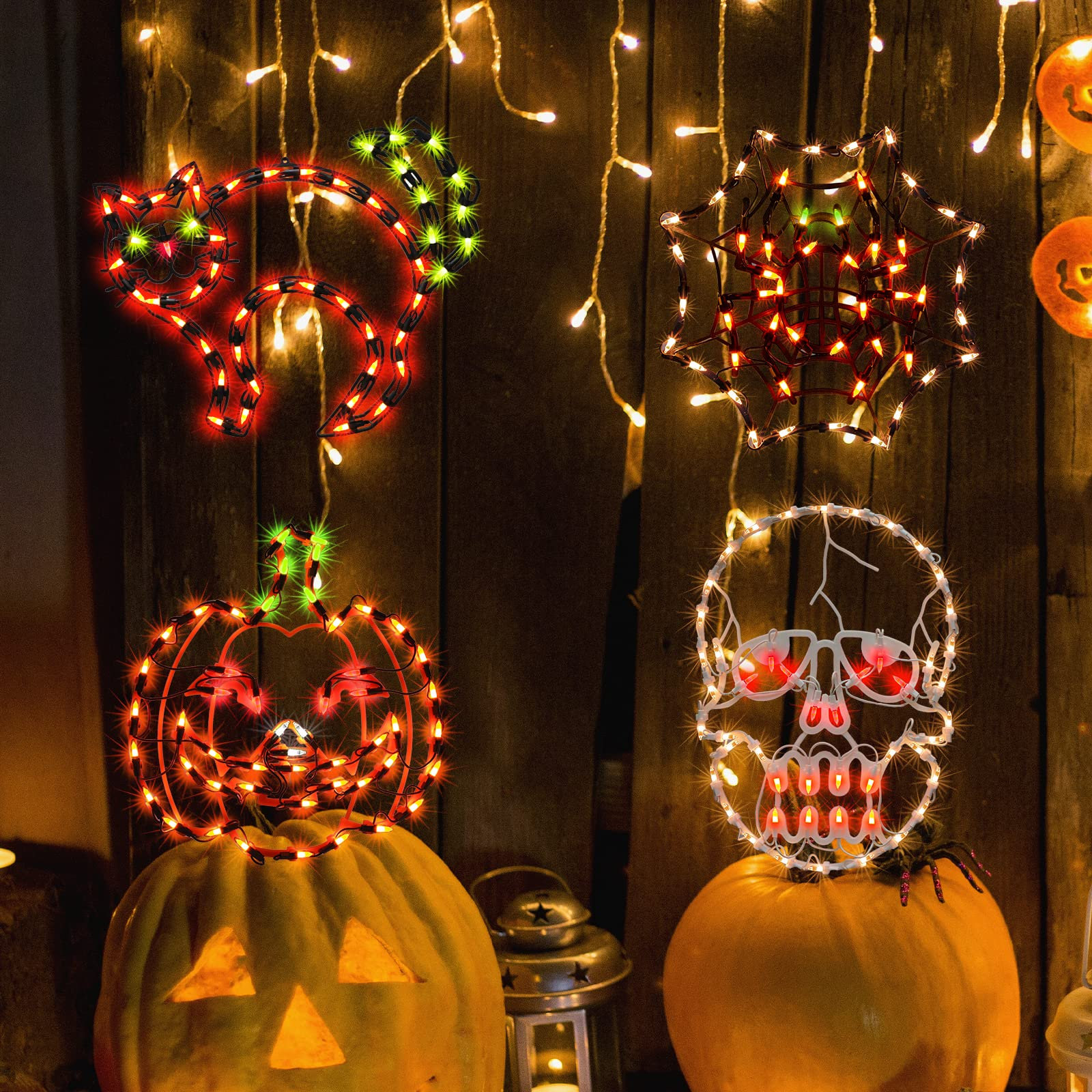 Bisiot Lighted Spider, BAT, Happy Halloween String Lights - Wayfair Canada