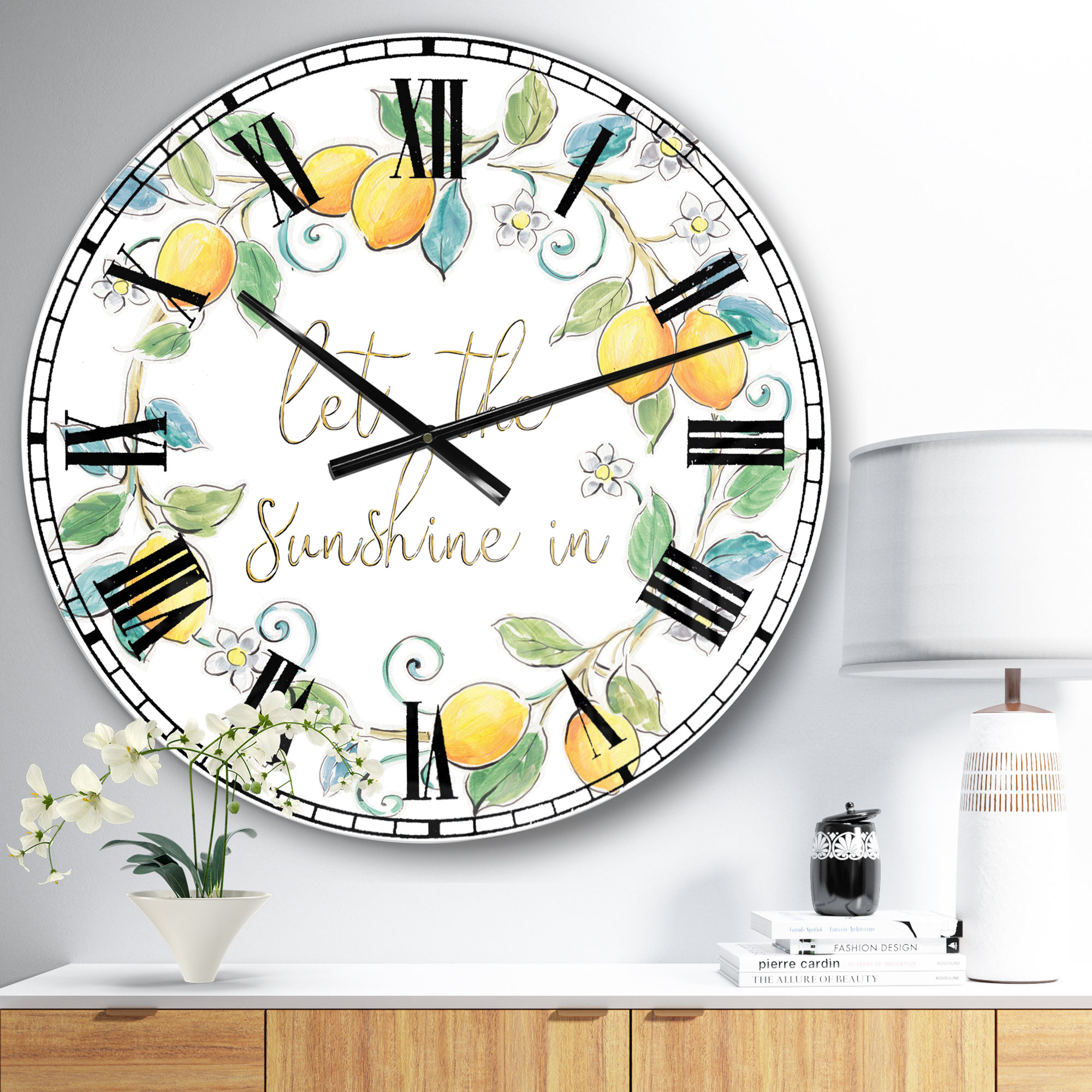 August Grove® Mediterranean Breeze XII - Mid-Century Wall Clock ...