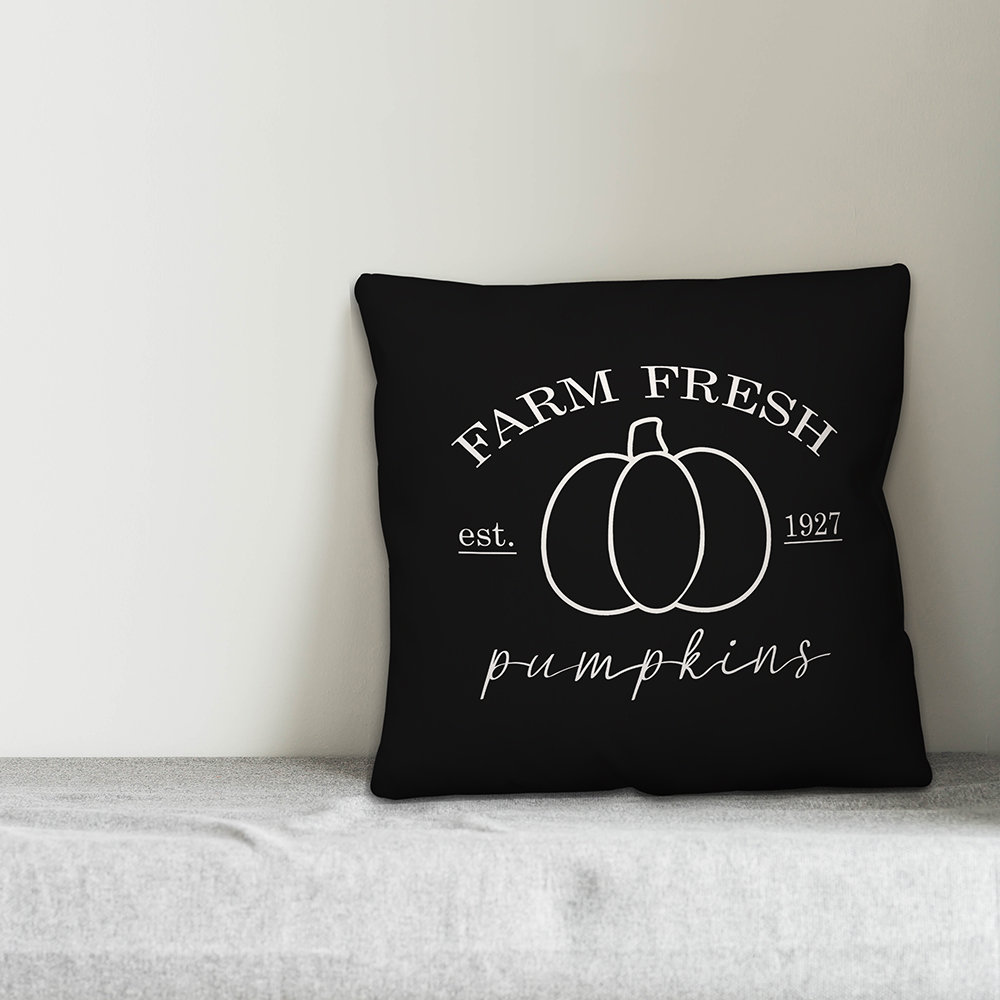 Designs Direct Creative Group Farm Fresh Pumpkins Throw Pillow | Wayfair