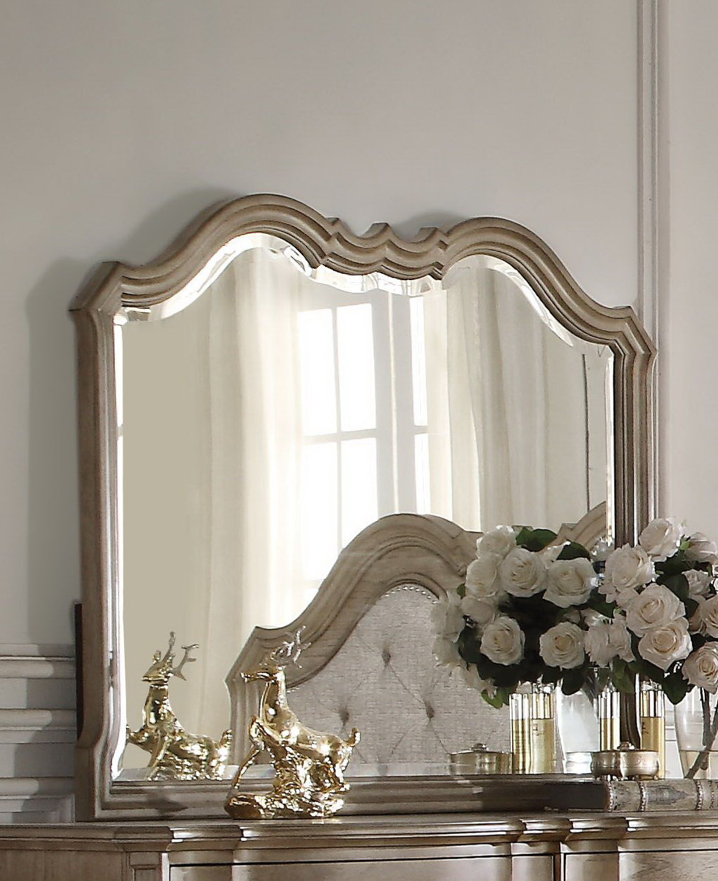 One Allium Way® Aubree Arched Dresser Mirror | Wayfair