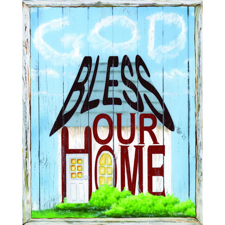 Trinx God Bless Our Home On Canvas Print | Wayfair