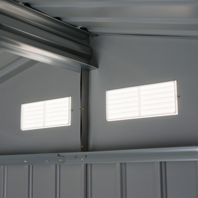 Dakota Fields Azaya 9.1 ft. W x 6.4 ft. D Metal Apex Tool Shed ...