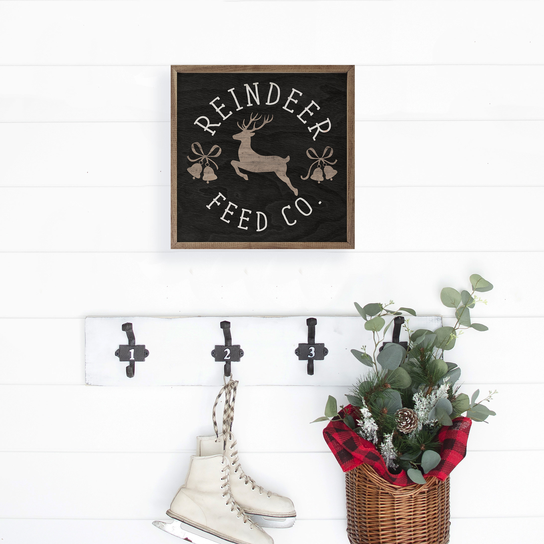 The Holiday Aisle® Reindeer Feed Co Black | Wayfair