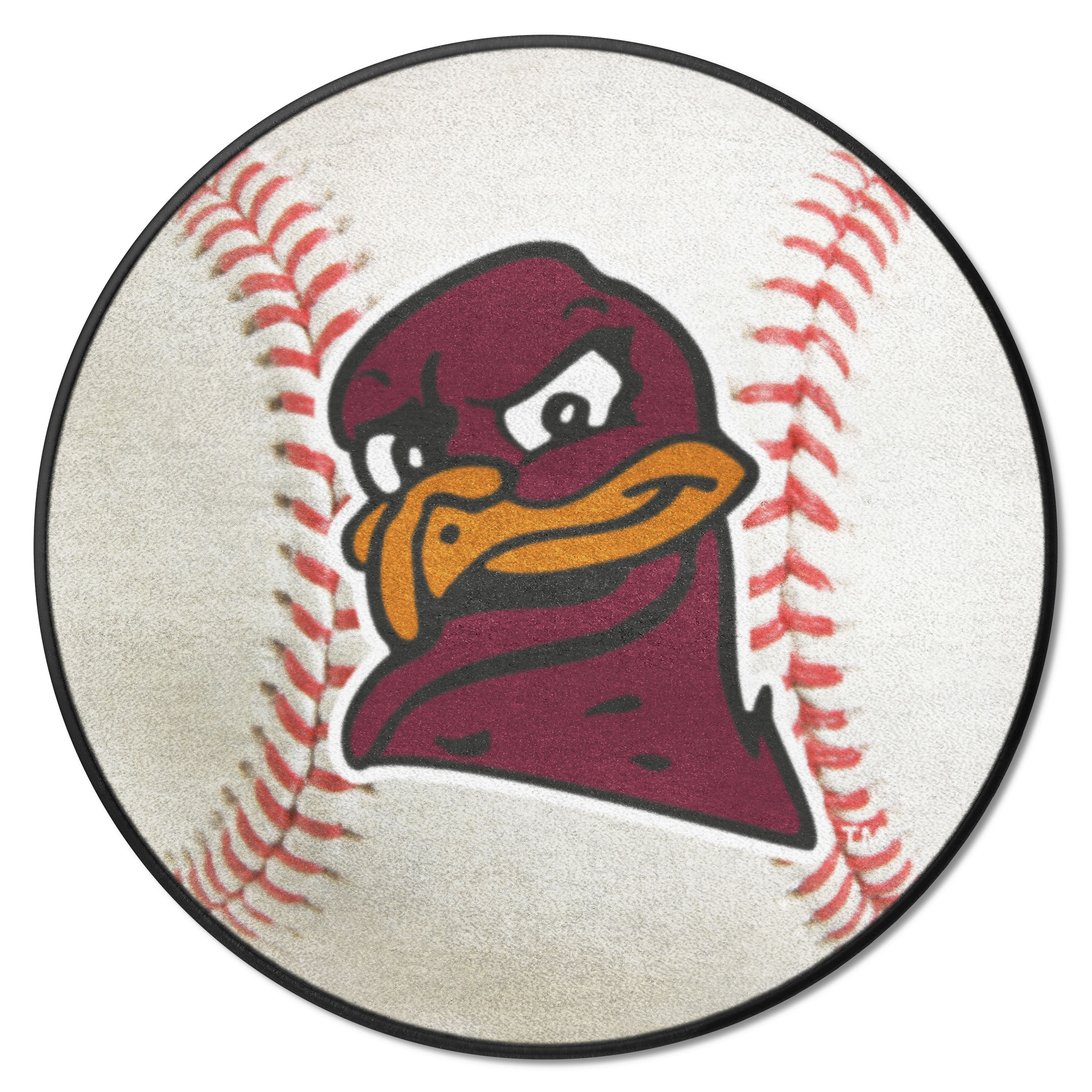 FANMATS Virginia Tech_Virginia Tech Hokies Baseball Rug, Hokie Bird ...