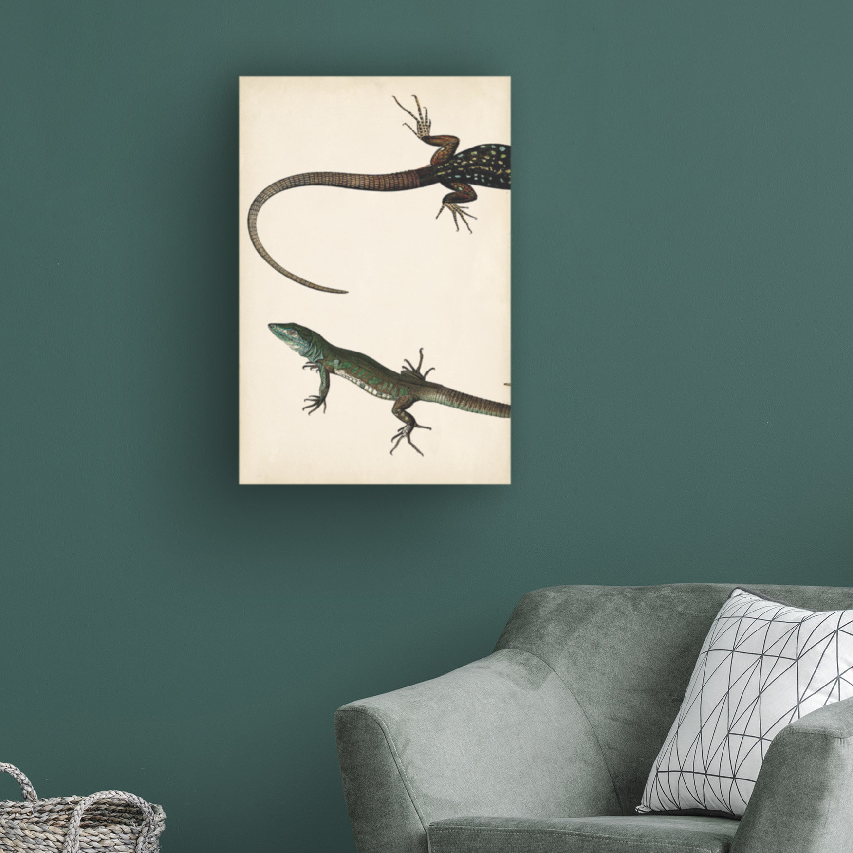 Dakota Fields Vision Studio 'Lizard Diptych I' Canvas Art - Wayfair Canada