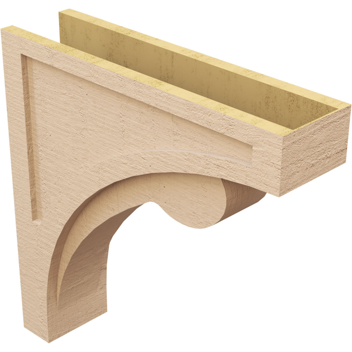 Ekena Millwork Viola Rough Cedar Woodgrain TimberThane Corbel, Primed ...