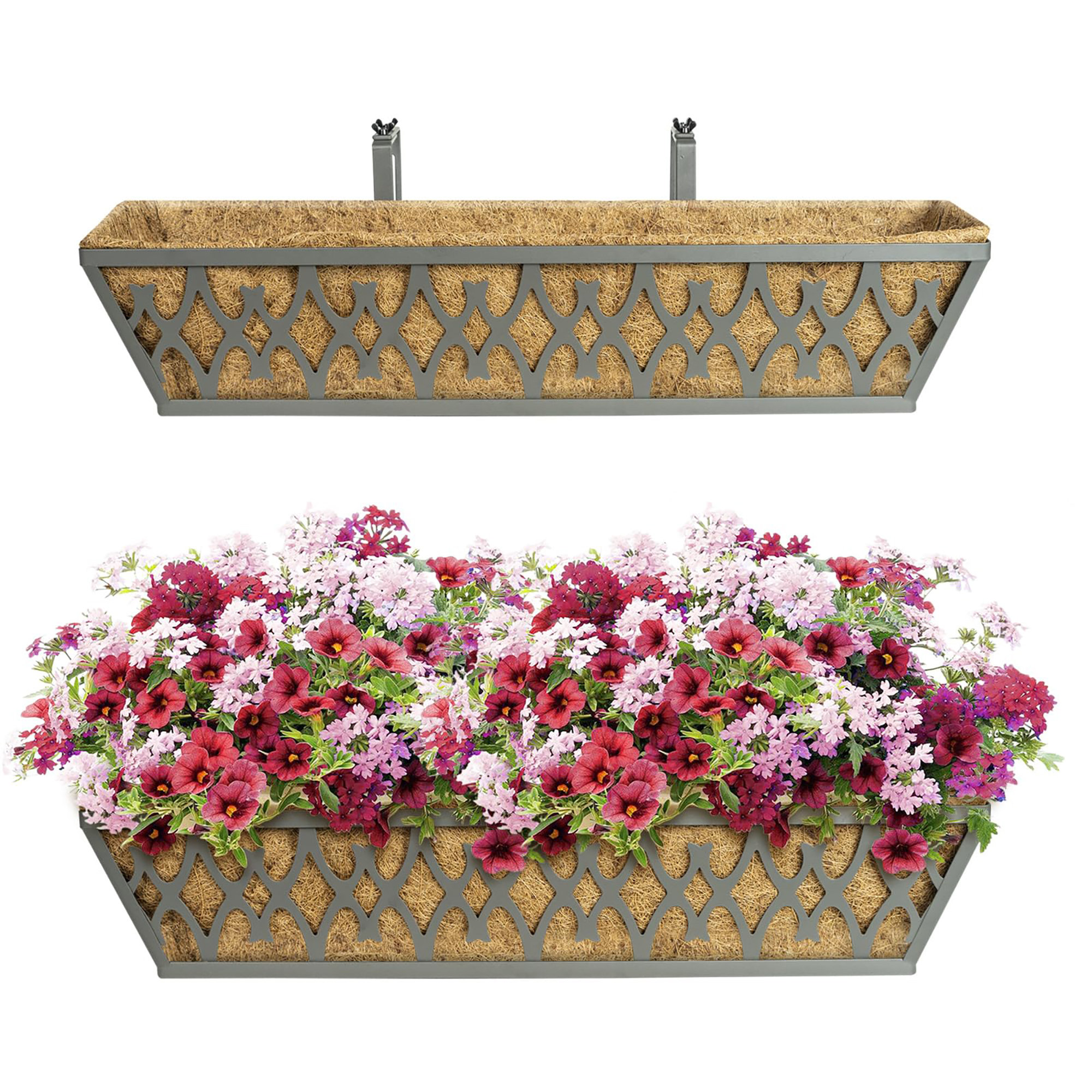 Red Barrel Studio® 24 - Inch Window Boxes - Adjustable Brackets, for ...