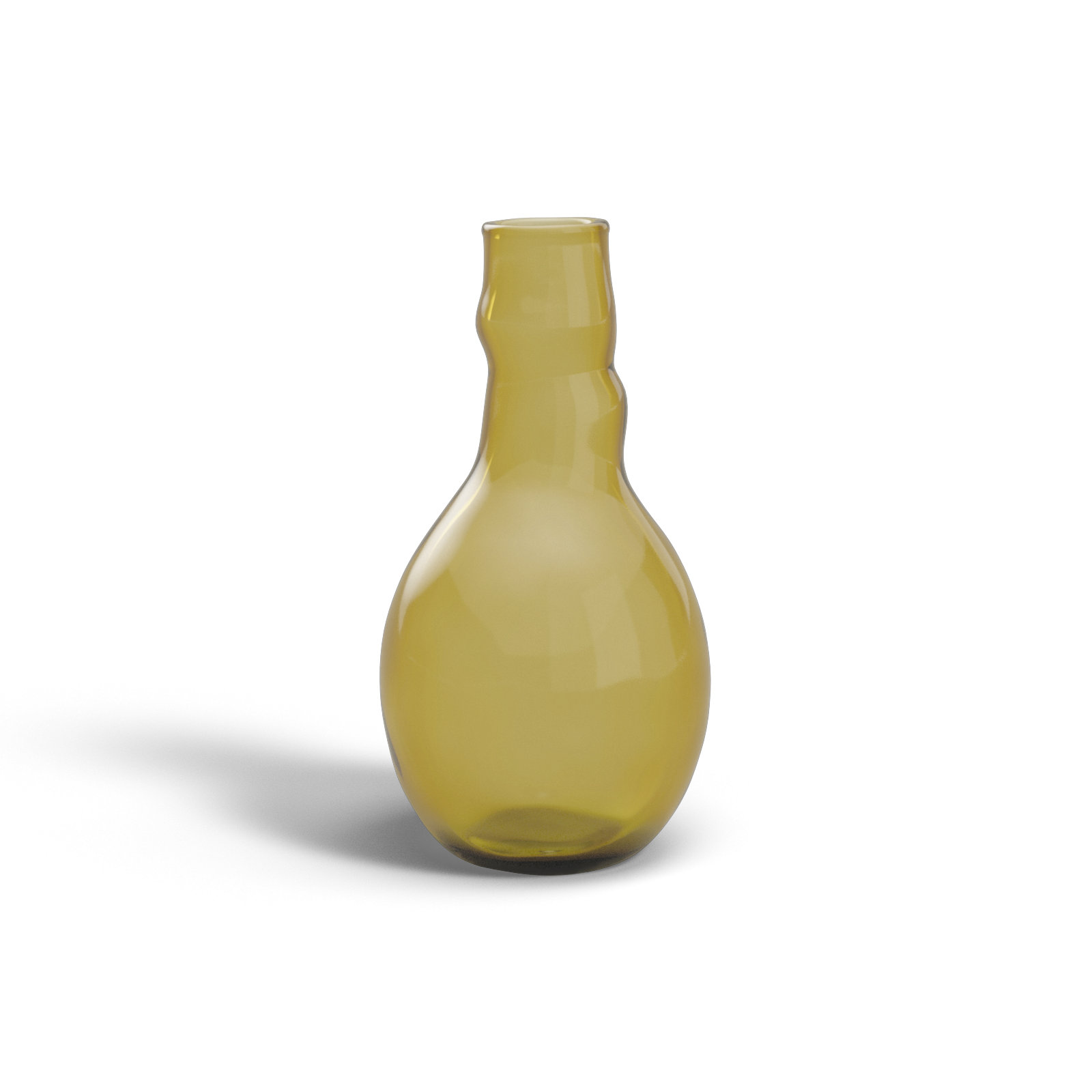 Birch Lane™ Joretta Vase Recycled Glass Quirky A, Moss Stone - ST | Wayfair