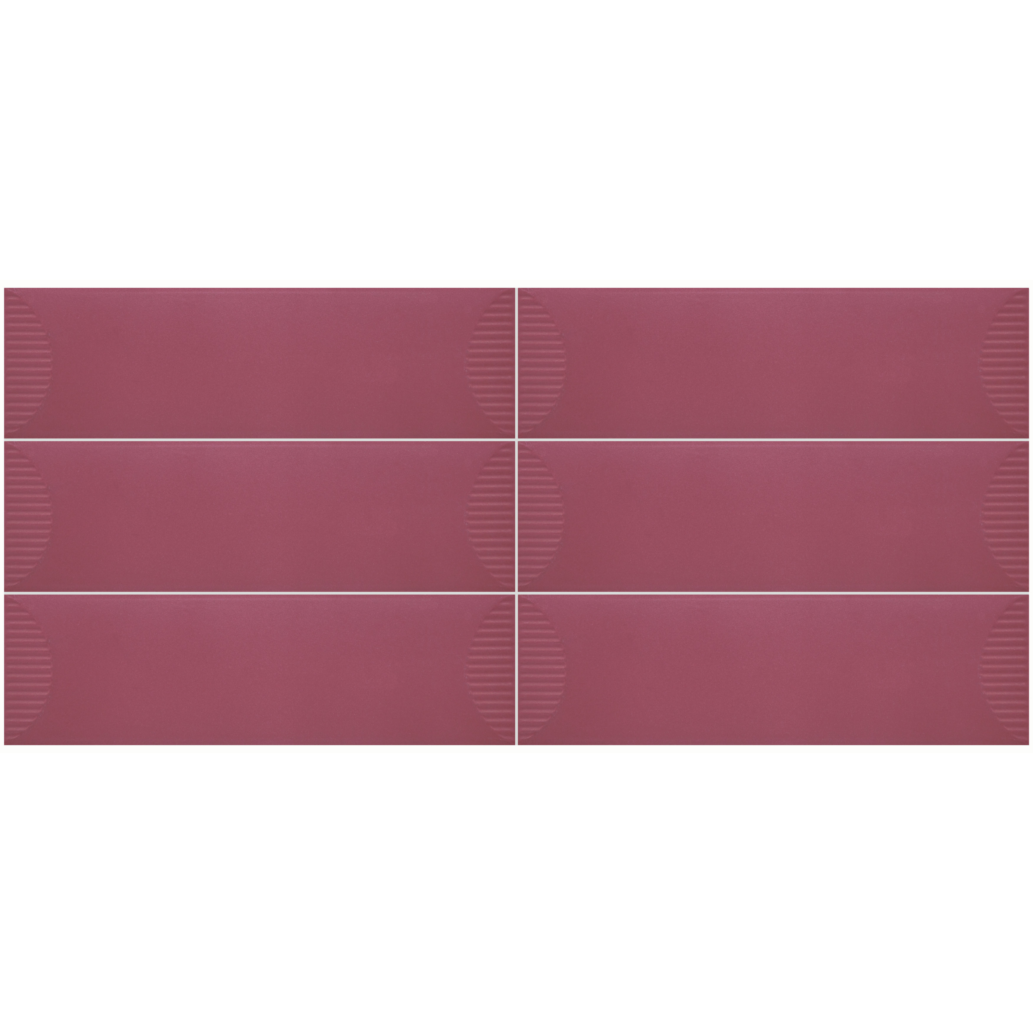 Daltile Stencil 4" x 12" Glazed Porcelain Half Moon Wall Tile (20 PC ...