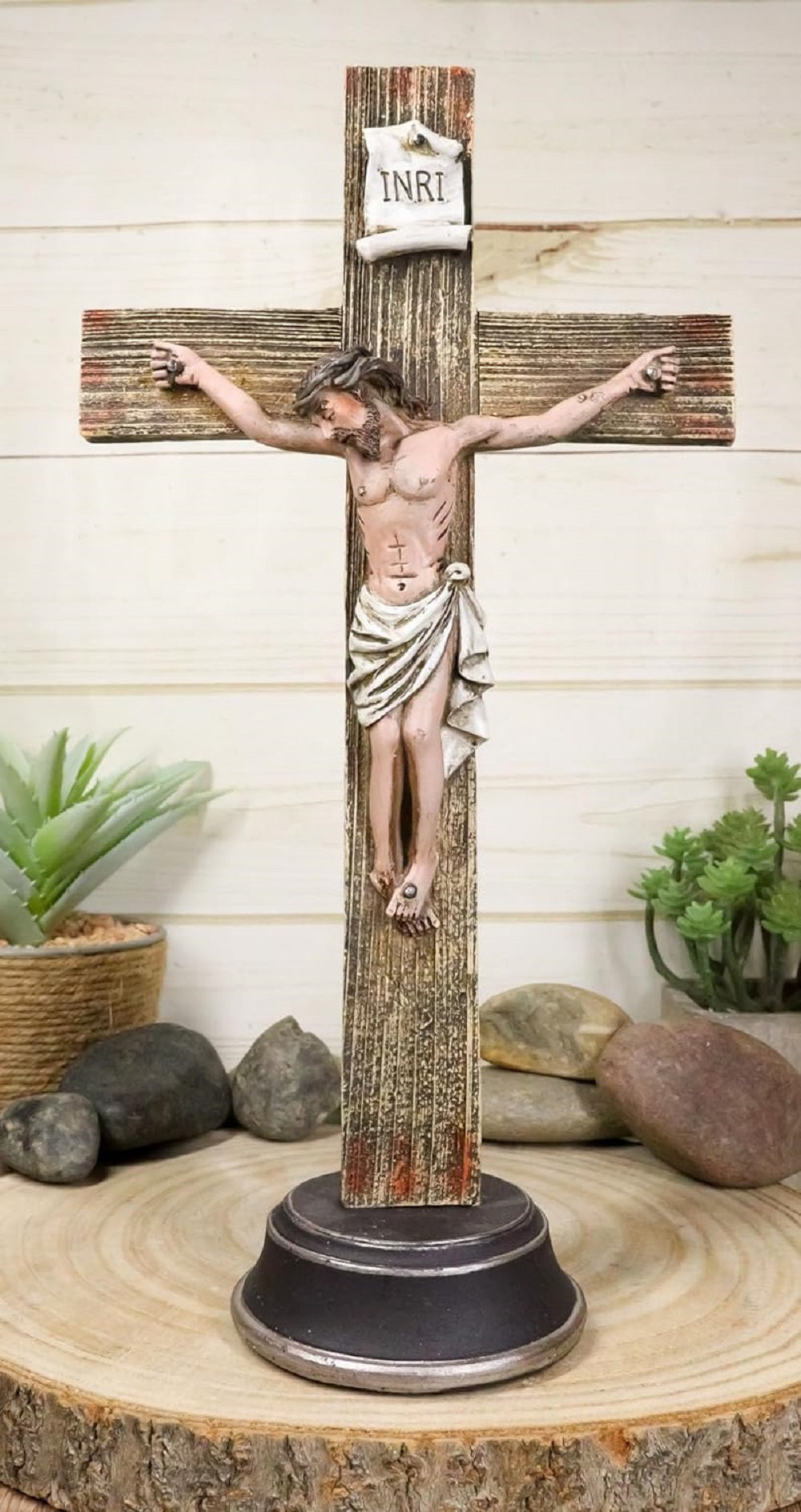 Millwood Pines Christian Religious Accent INRI Jesus Christ Crucifix ...