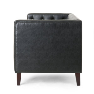 Trent Austin Design® Lubbers 59.75'' Vegan Leather Loveseat & Reviews ...