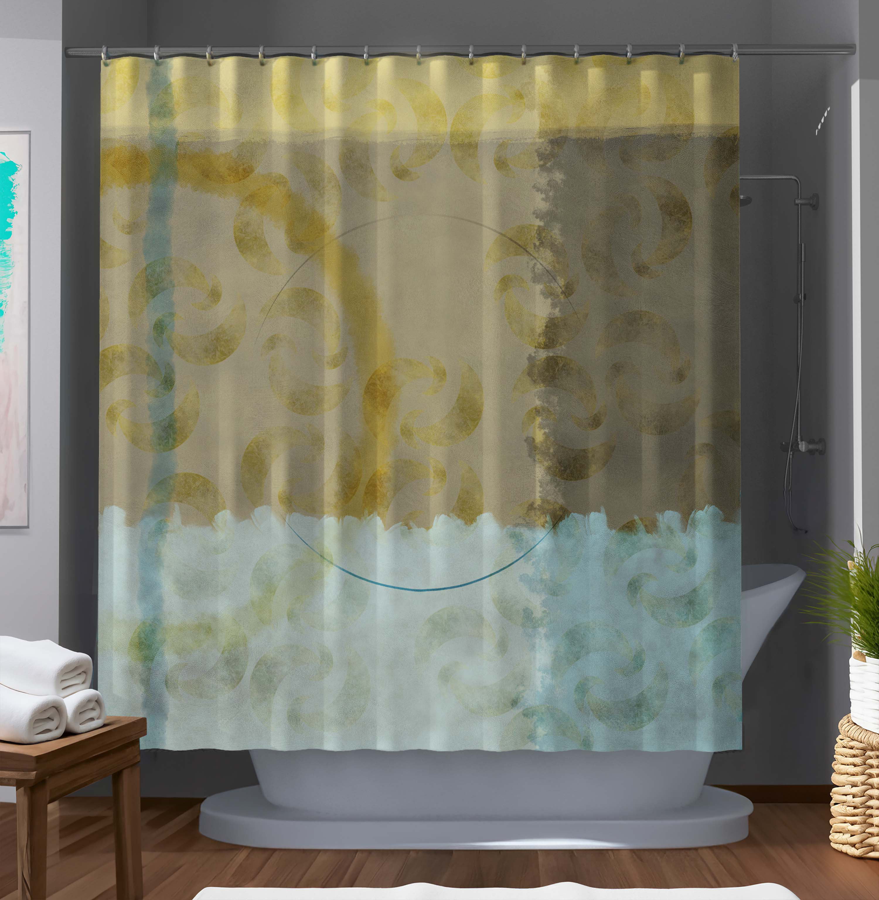 East Urban Home Dimitrin Shower Curtain | Wayfair