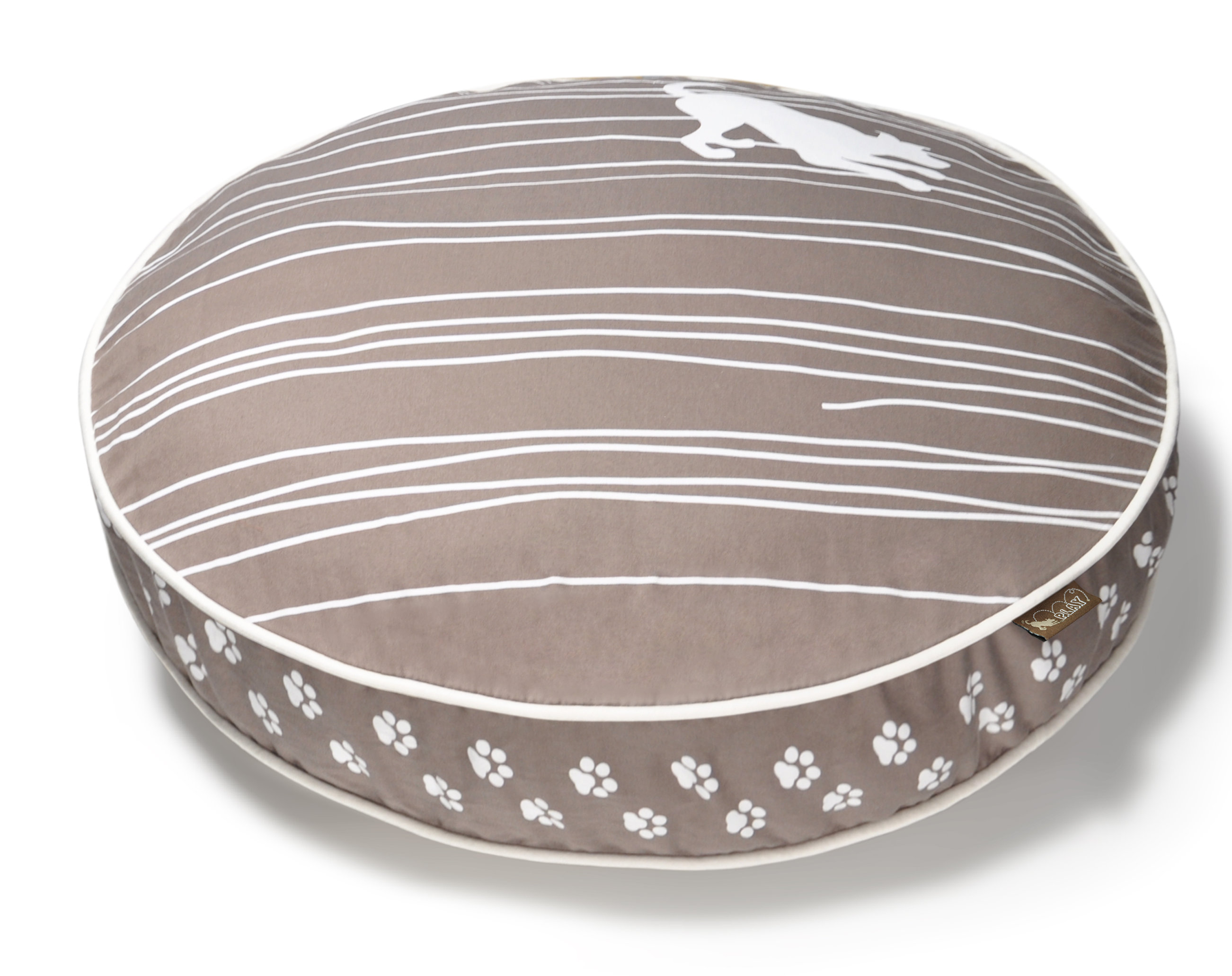 P.L.A.Y. Dog on Wire Round Dog Bed Cover | Wayfair