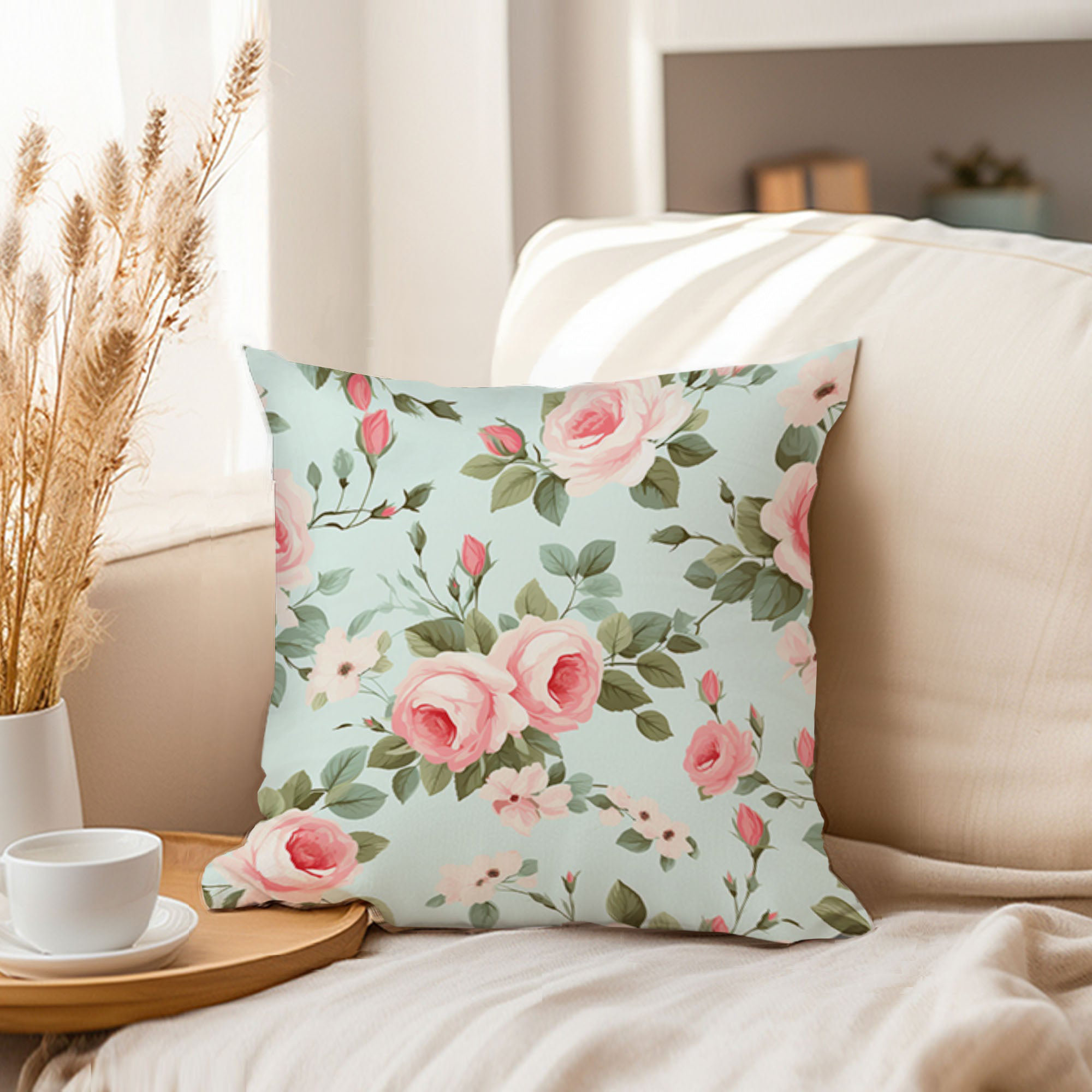 Ethan Taylor Floral Shabby Chic Floral Dreams VIII Shabby Chic Throw ...