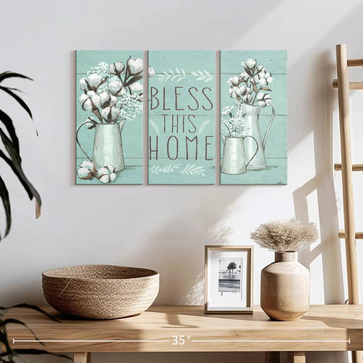 Trinx Blessed Mint Wall Sign | Wayfair