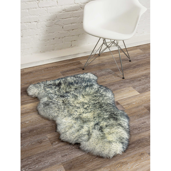 AllModern Izola Sheepskin Animal Print Rug & Reviews | Wayfair