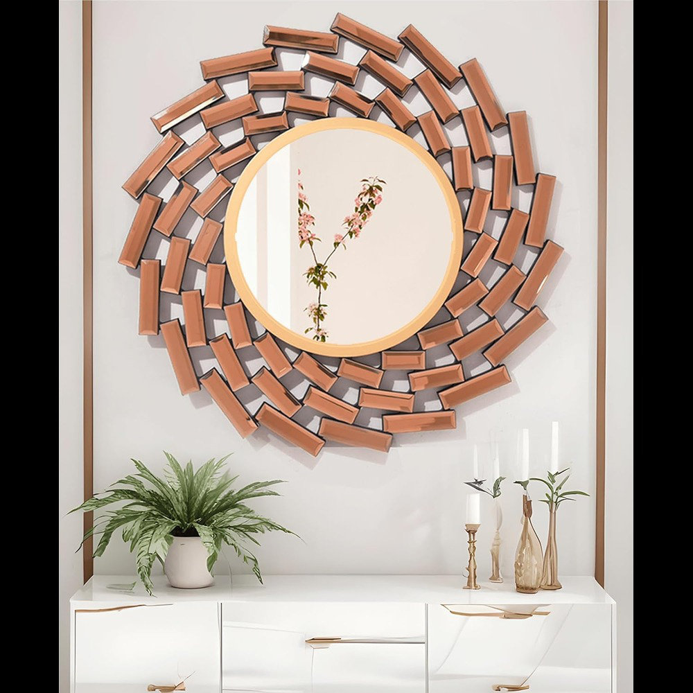 Ivy Bronx Sunburst Mirror, Wall Mirrors Decorative, Round Mirror, Wall Decor For Bedroom, Wall ...