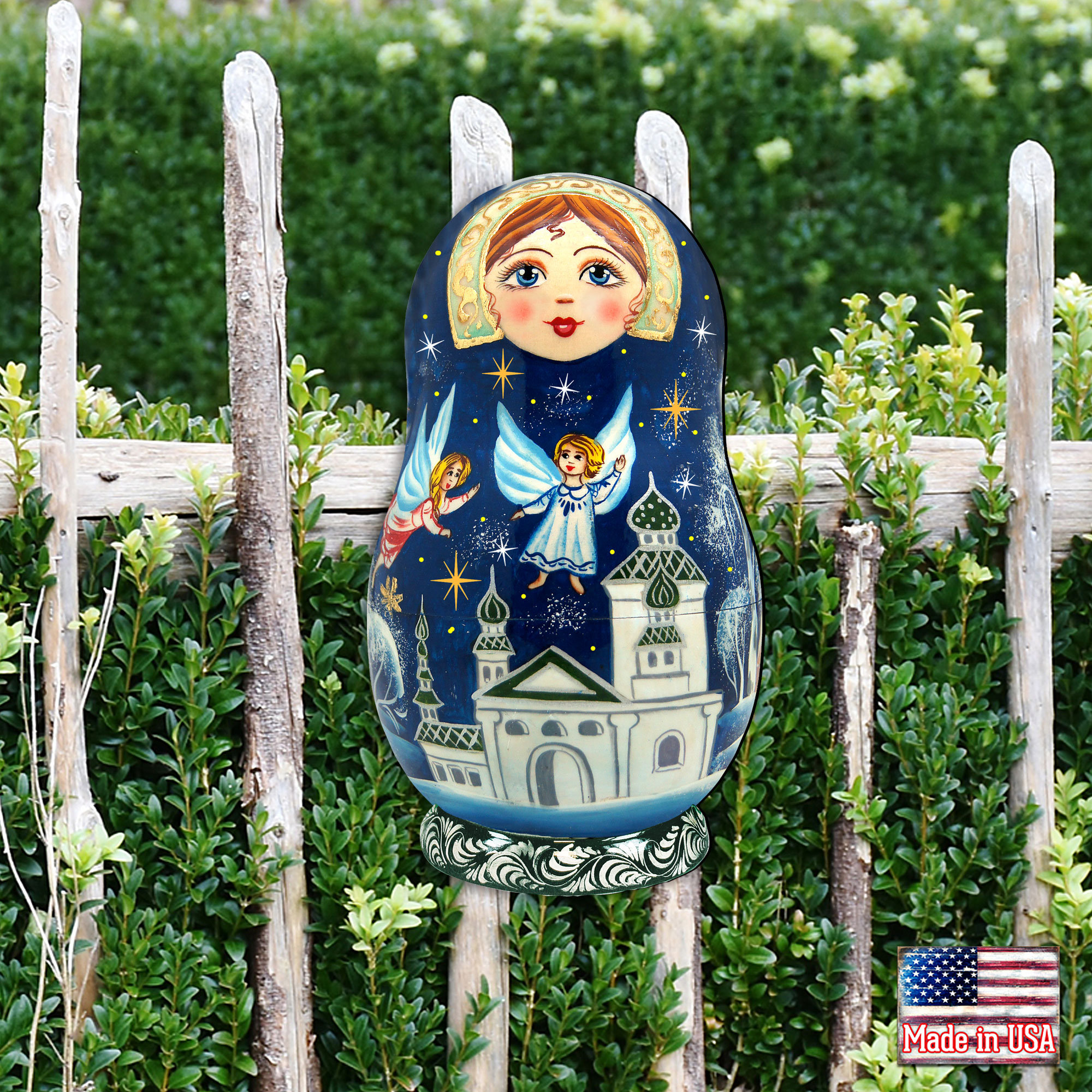 The Holiday Aisle® Flying Angels Nesting Doll Diminutive Wall Art | G ...