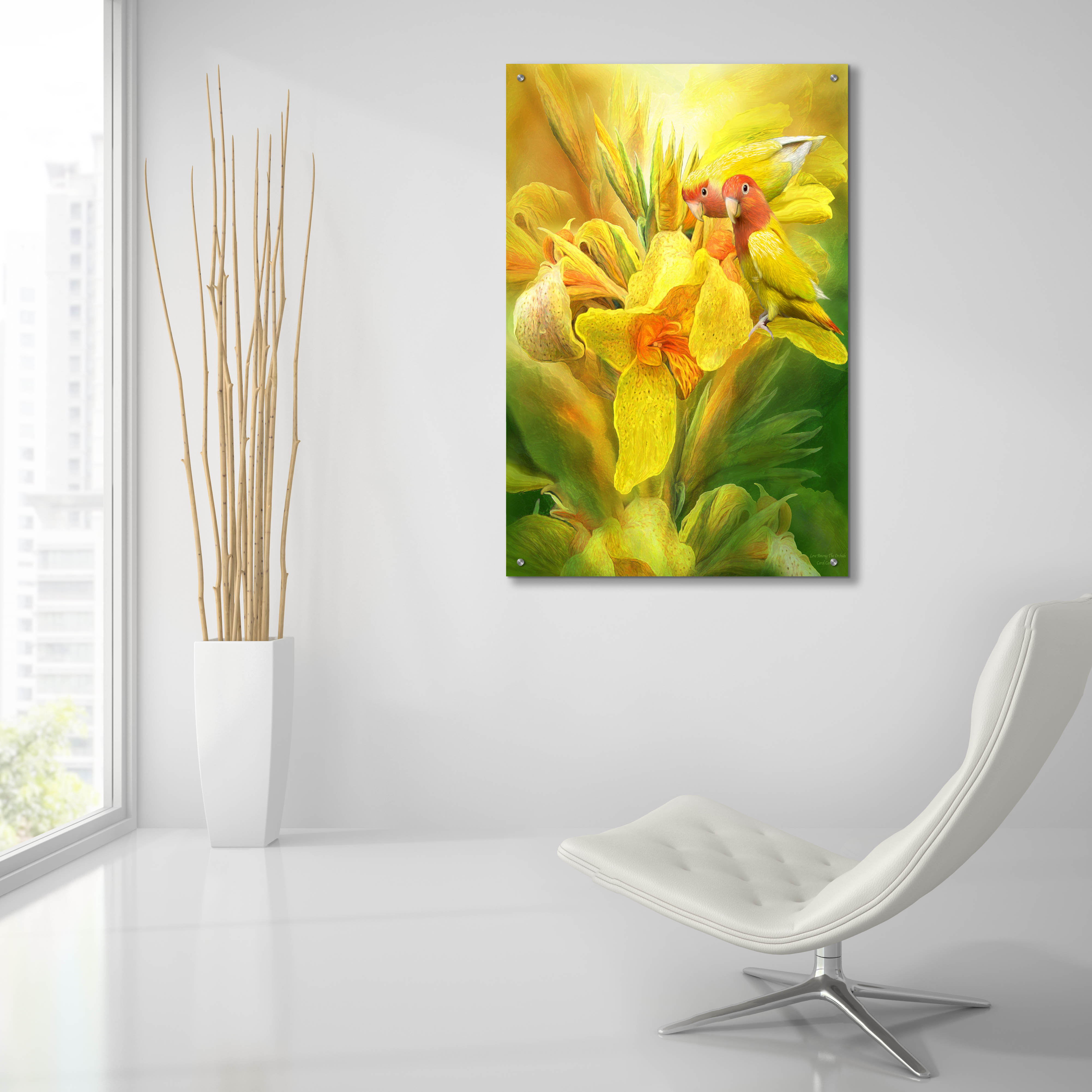 Lark Manor™ 'Love Among Orchid' by Carol Cavalaris Acrylic Glass Wall ...