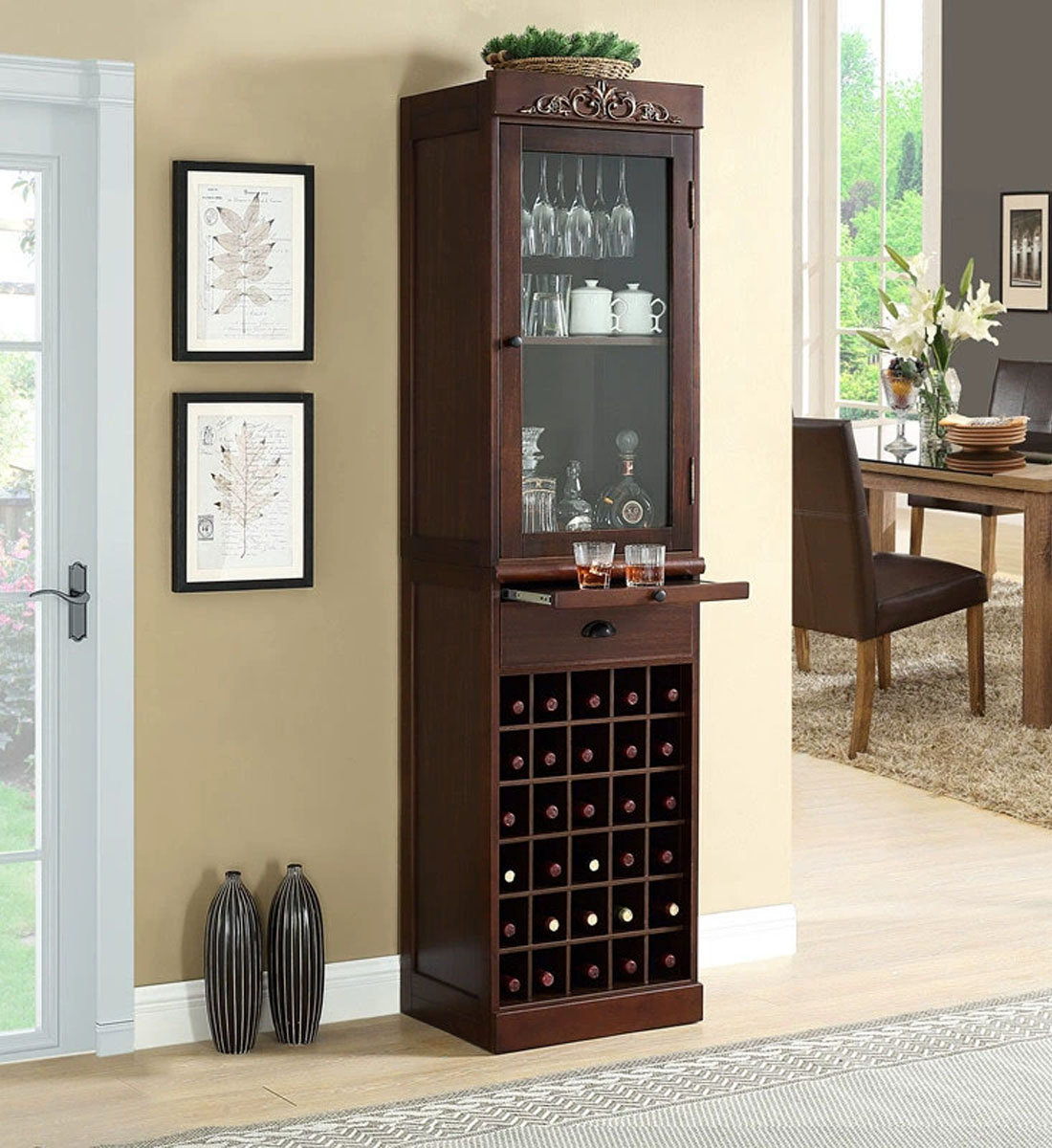 Hokku Designs 19.69" Rectangular Solid + Manufactured Wood Bars & Bar ...