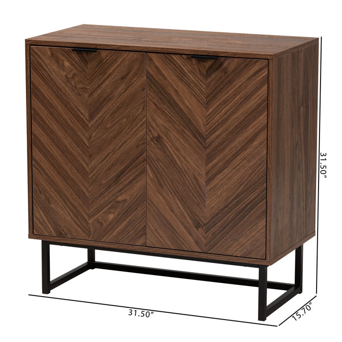 Millwood Pines Aroca Solid Wood Accent Cabinet & Reviews | Wayfair