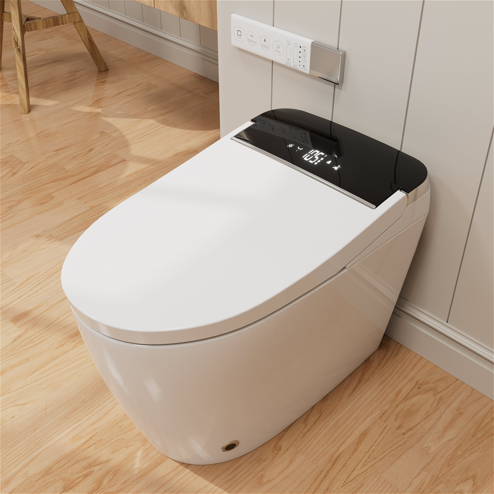 GIVING TREE Luxury Smart Tankless Toilet with Bidet Built In, Bidet ...