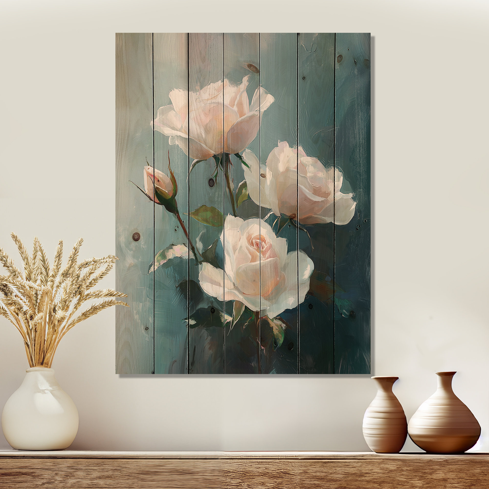Ophelia & Co. Roses Bouquet Garden Of Grace II - Roses Wood Wall Art ...