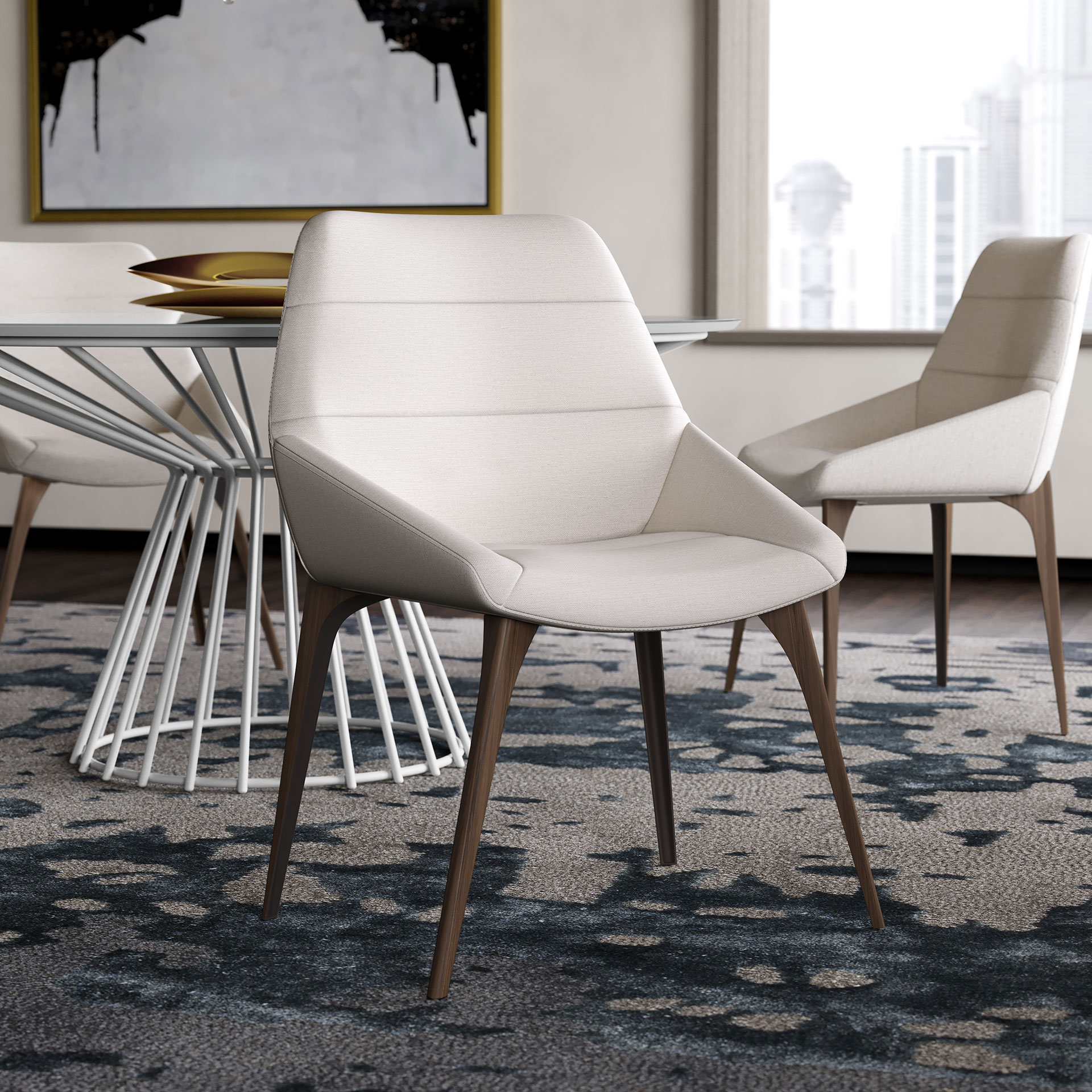 Modloft Black Rutgers Upholstered Side Chair - Wayfair Canada