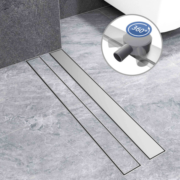 Belfry Bathroom Favermann Linear Grid Waste With Overflow | Wayfair.co.uk
