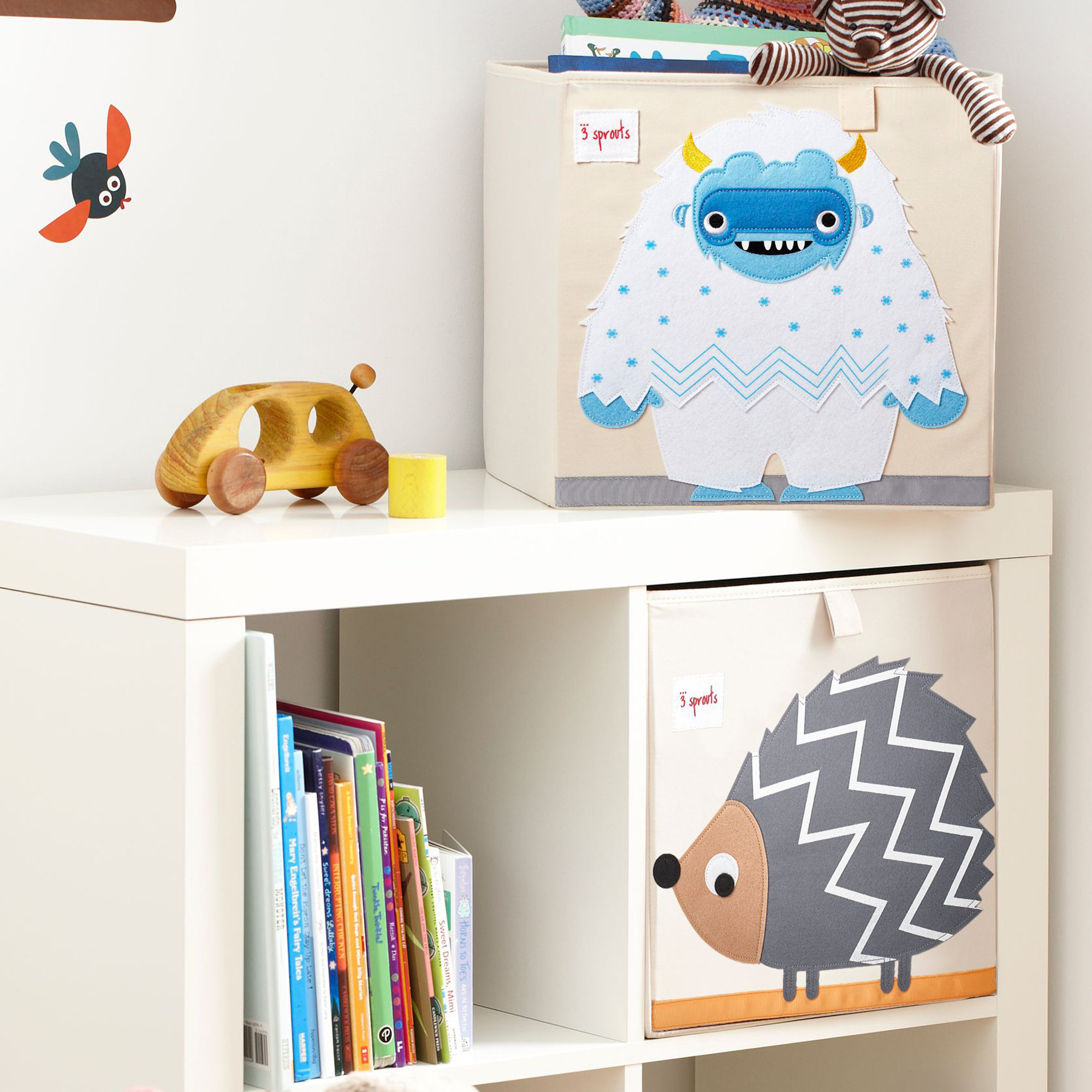 3 Sprouts - Toy Storage Cube for Baby and Kids - Yeti | Wayfair