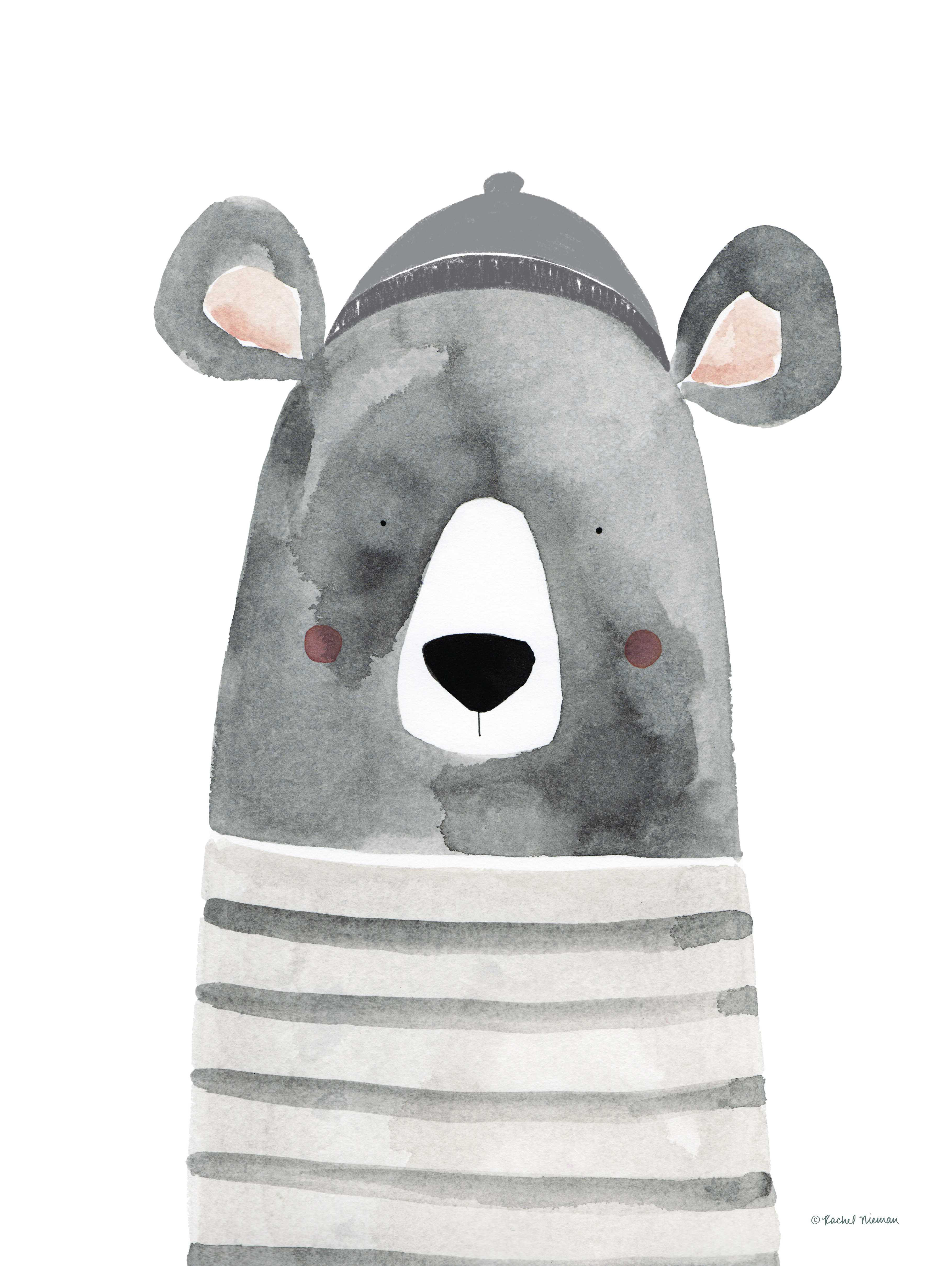Redwood Rover Elliott the Bear by Rachel Nieman - Wrapped Canvas Print ...